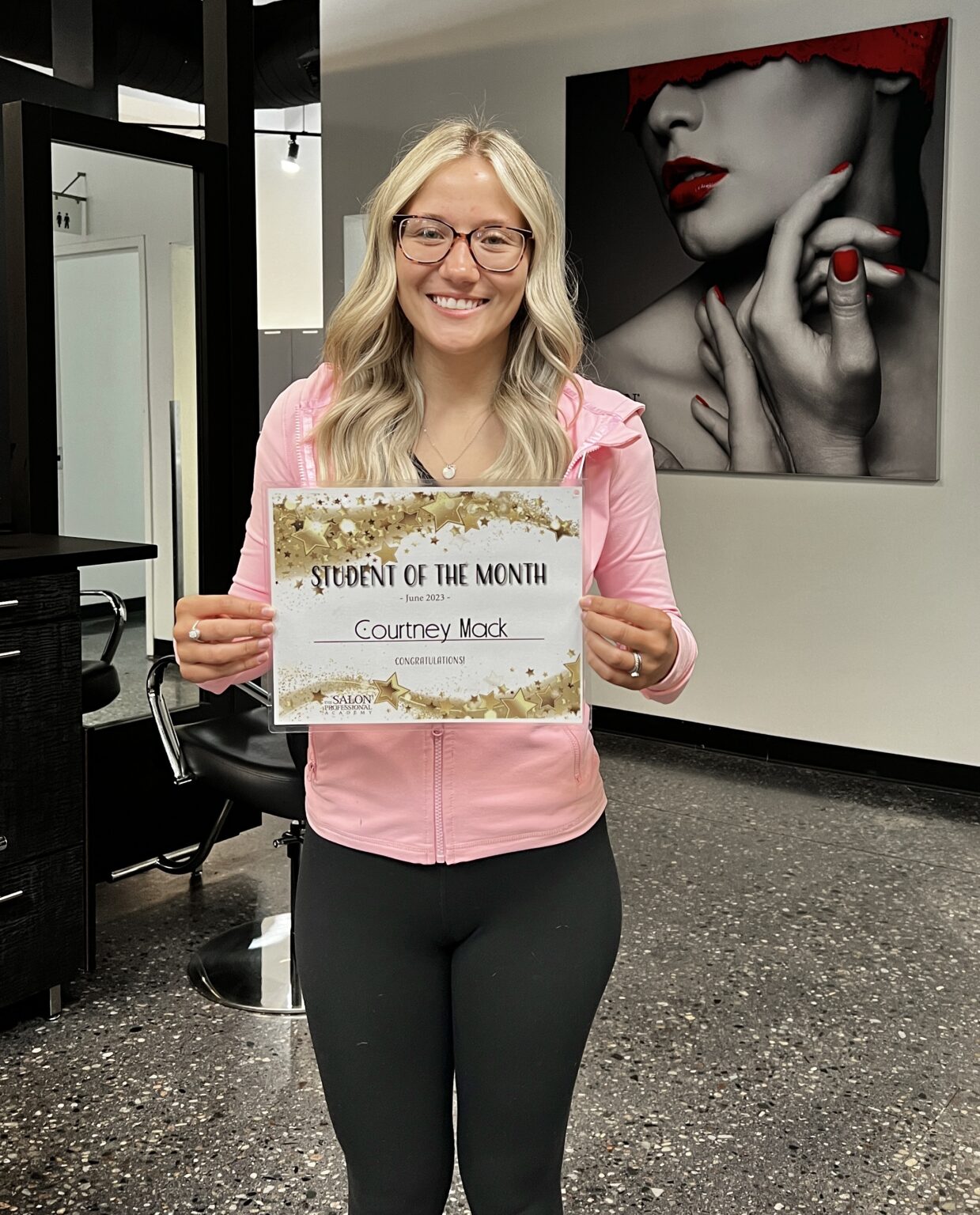 TSPA Fargo Esthetics School Names Courtney Mack Student Of The Month ...